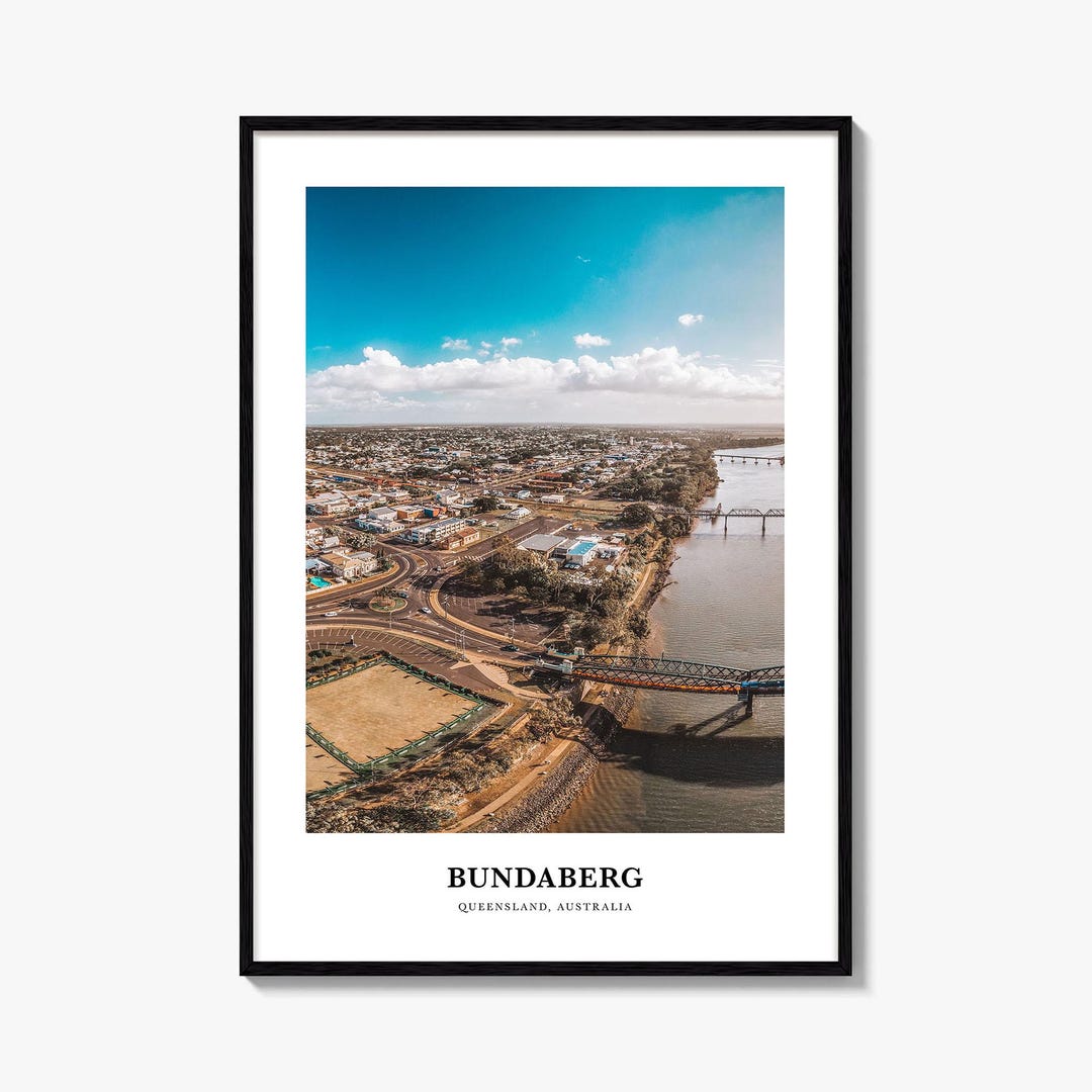 Bundaberg Print No 1, Bundaberg Photo Poster, Bundaberg Travel Wall Art ...