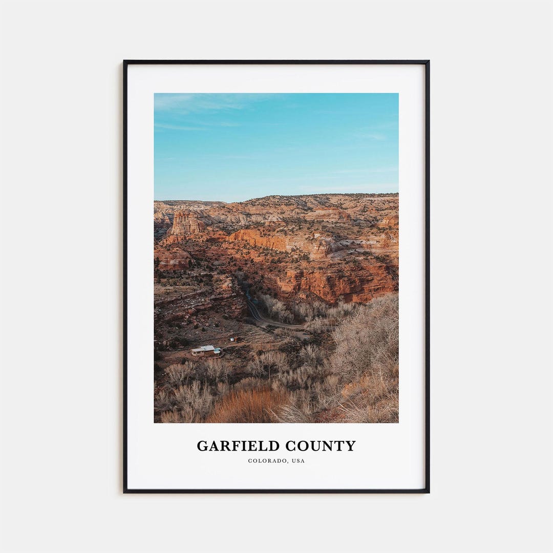 Garfield County Print, Garfield County Photo Poster, Garfield County ...