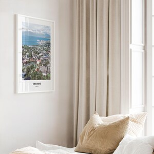 Tromso Print, Tromso Photo Poster, Tromso Travel Wall Art, Tromso Map ...