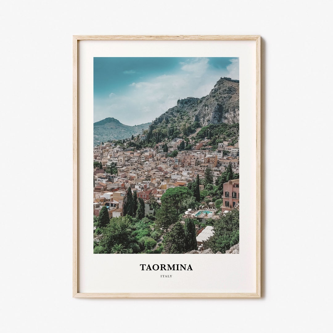 Taormina Print, Taormina Photo Poster, Taormina Travel Wall Art ...
