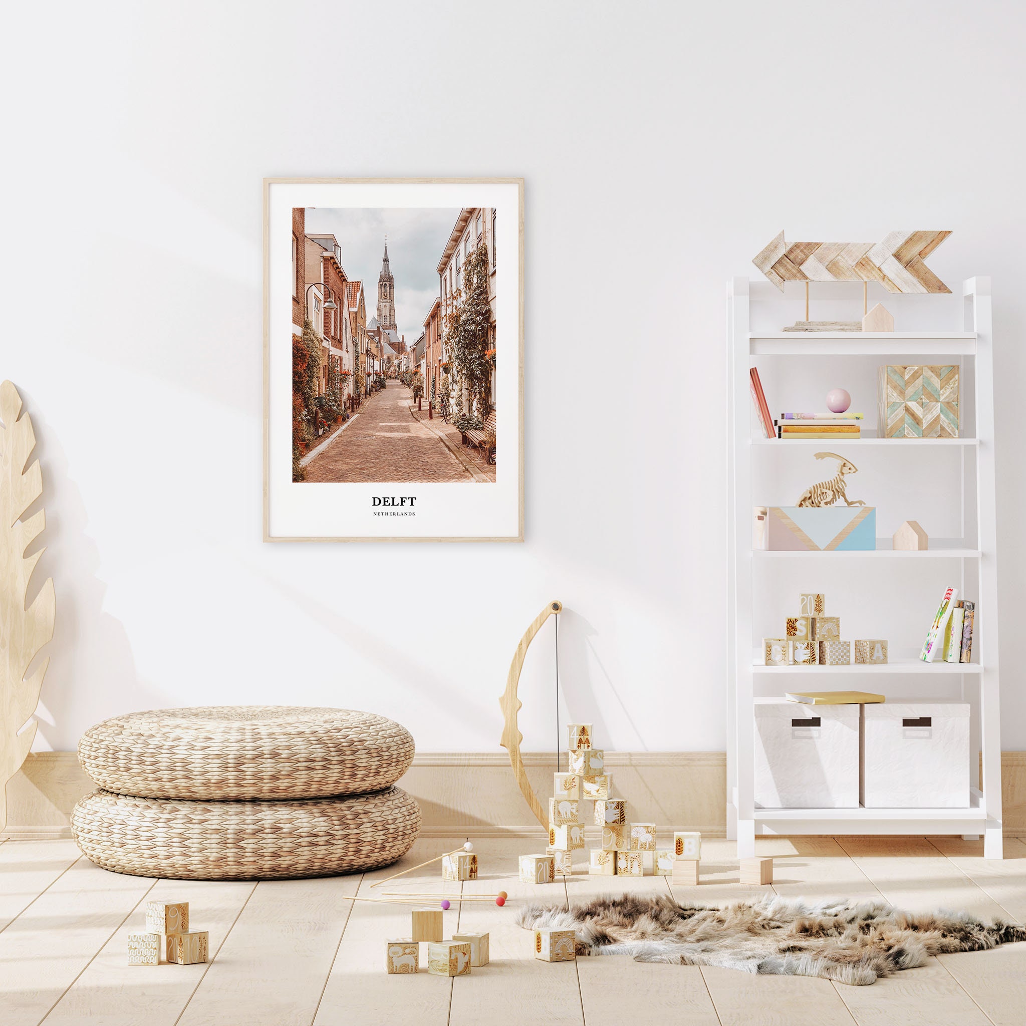 Delft Print, Delft Photo Poster, Delft Travel Wall Art, Delft Map Print ...