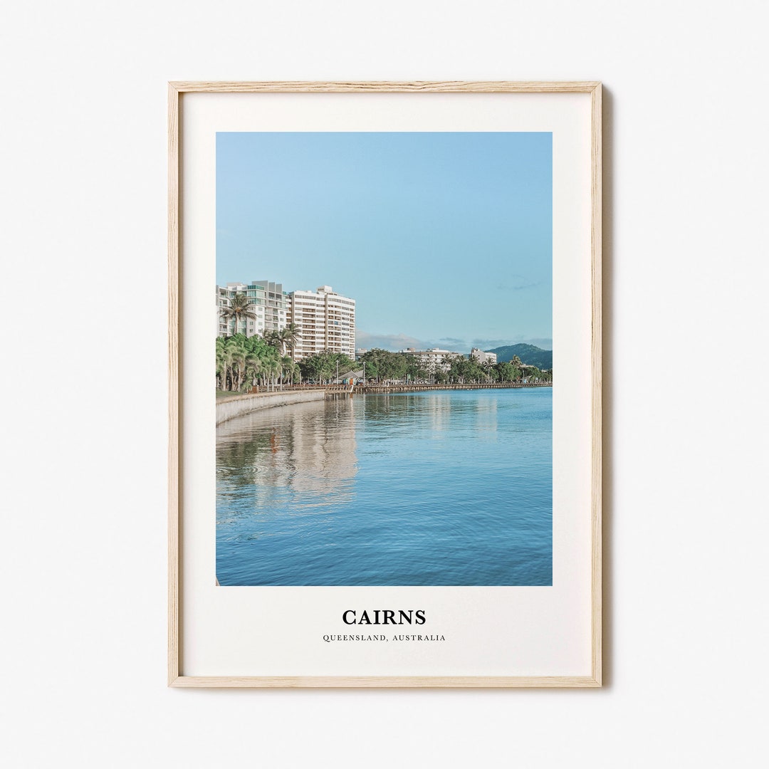 Cairns Print, Cairns Photo Poster, Cairns Travel Wall Art, Cairns Map ...