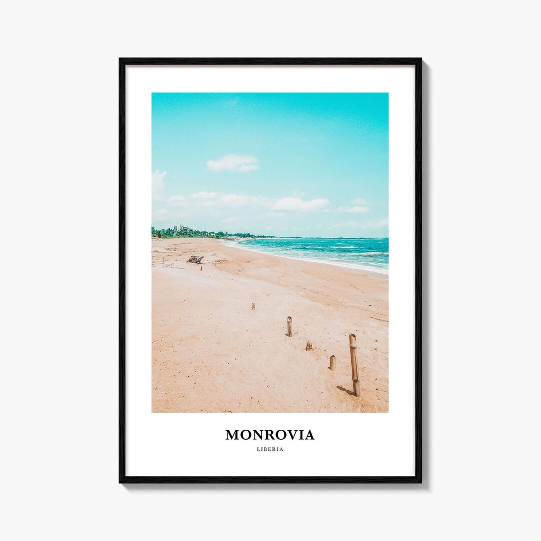 Monrovia Print No 1, Monrovia Photo Poster, Monrovia Travel Wall Art ...