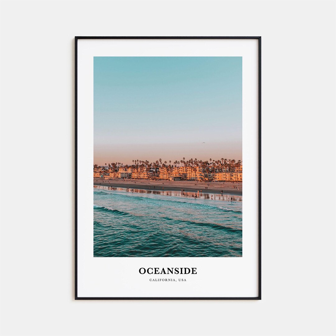 Oceanside Print No 1, Oceanside Photo Poster, Oceanside Travel Wall Art ...