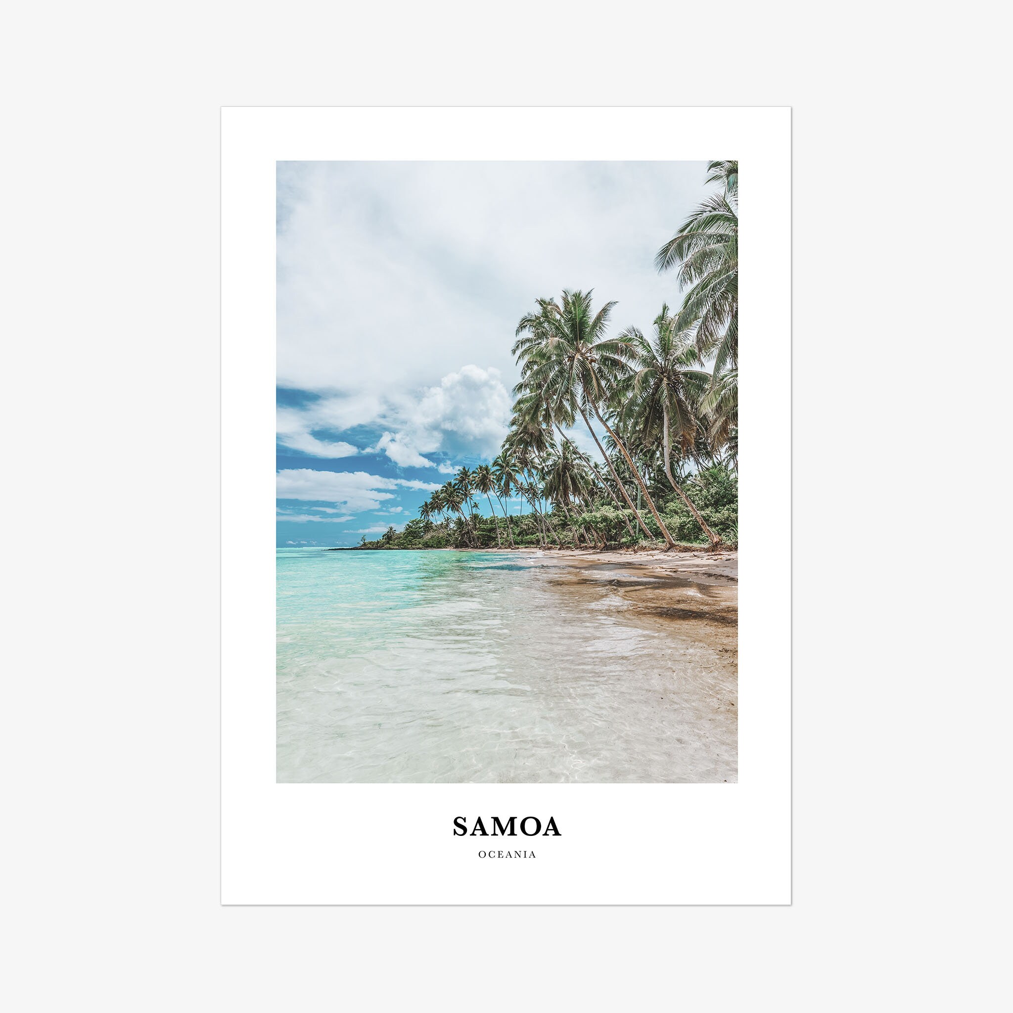 Samoa Print, Samoa Photo Poster, Samoa Travel Wall Art, Samoa Map Print ...
