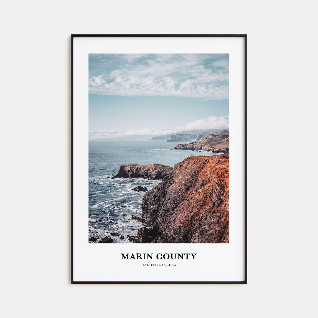Marin County Print, Marin County Photo Poster, Marin County Travel Wall ...