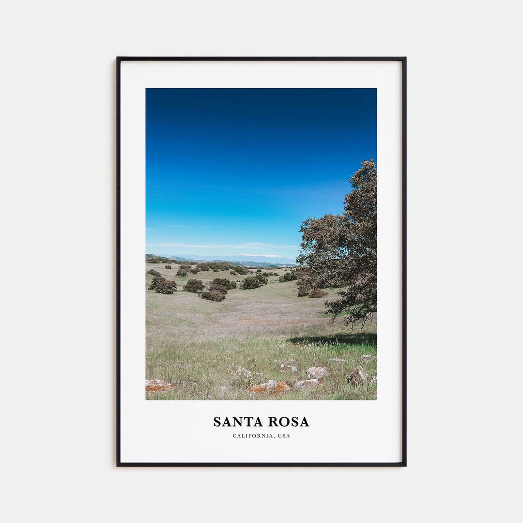 Santa Rosa Print No 2, Santa Rosa Photo Poster, Santa Rosa Travel Wall ...