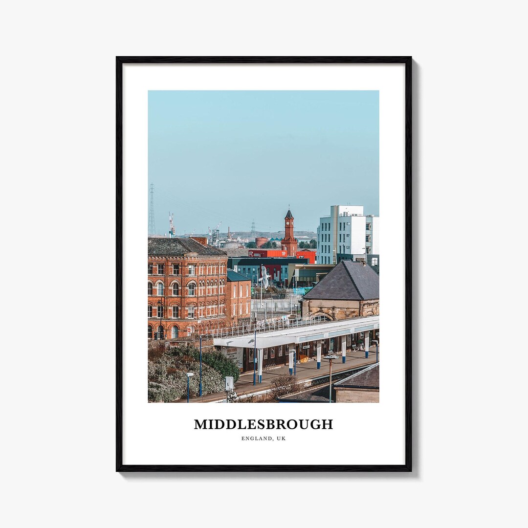 Middlesbrough Print, Middlesbrough Photo Poster, Middlesbrough Travel ...