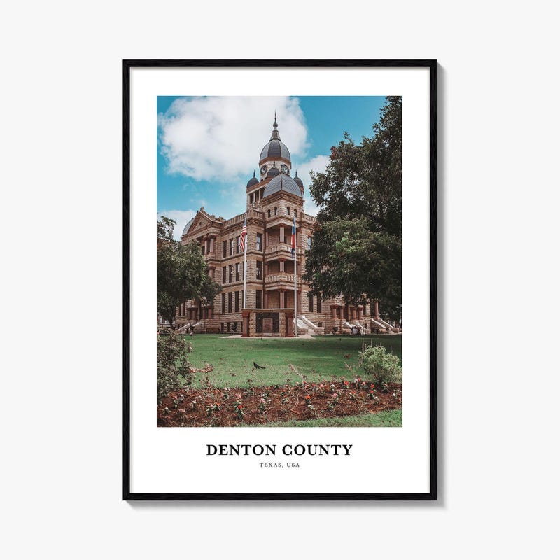 Denton Travel Wall - Etsy