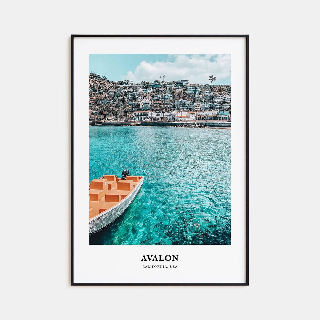 Avalon Print California, Avalon Photo Poster, Avalon Travel Wall Art ...
