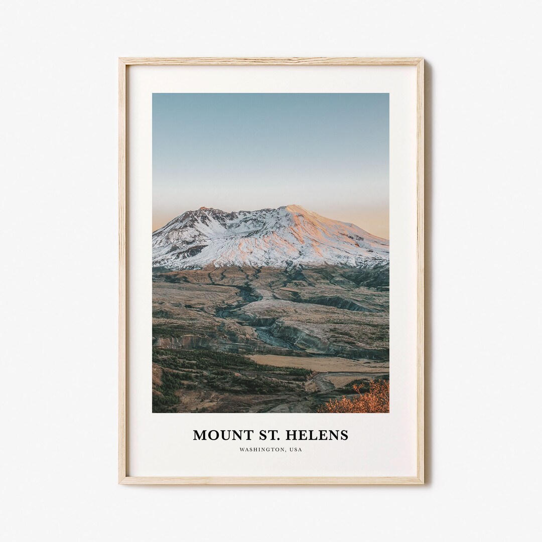 Mount St Helens Print, Mount St. Helens Photo Poster, Mount St. Helens ...