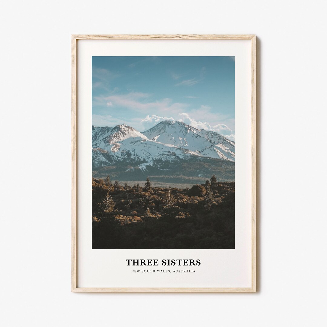 Three Sisters Print Three Sisters Photo Poster Three Sisters - Etsy