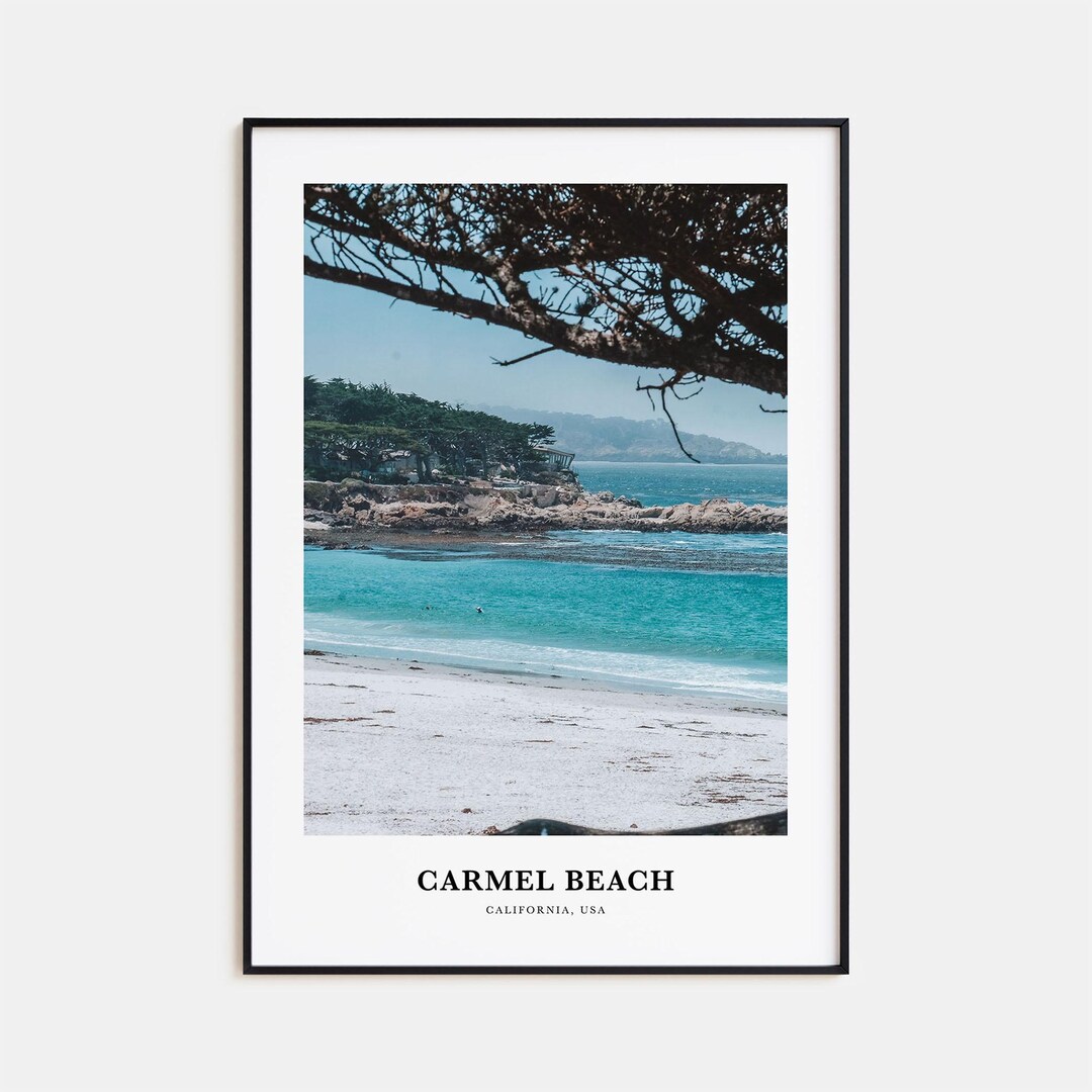Carmel Beach Print, Carmel Beach Photo Poster, Carmel Beach Travel Wall ...