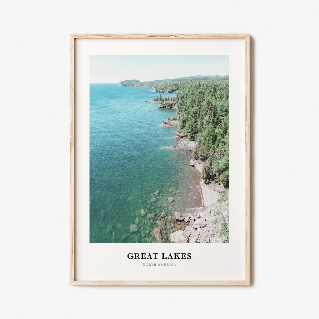 Great Lakes Print, Great Lakes Photo Poster, Great Lakes Travel Wall ...