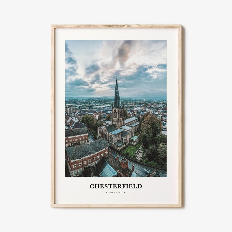 Chesterfield Print, Chesterfield Photo Poster, Chesterfield Travel Wall ...