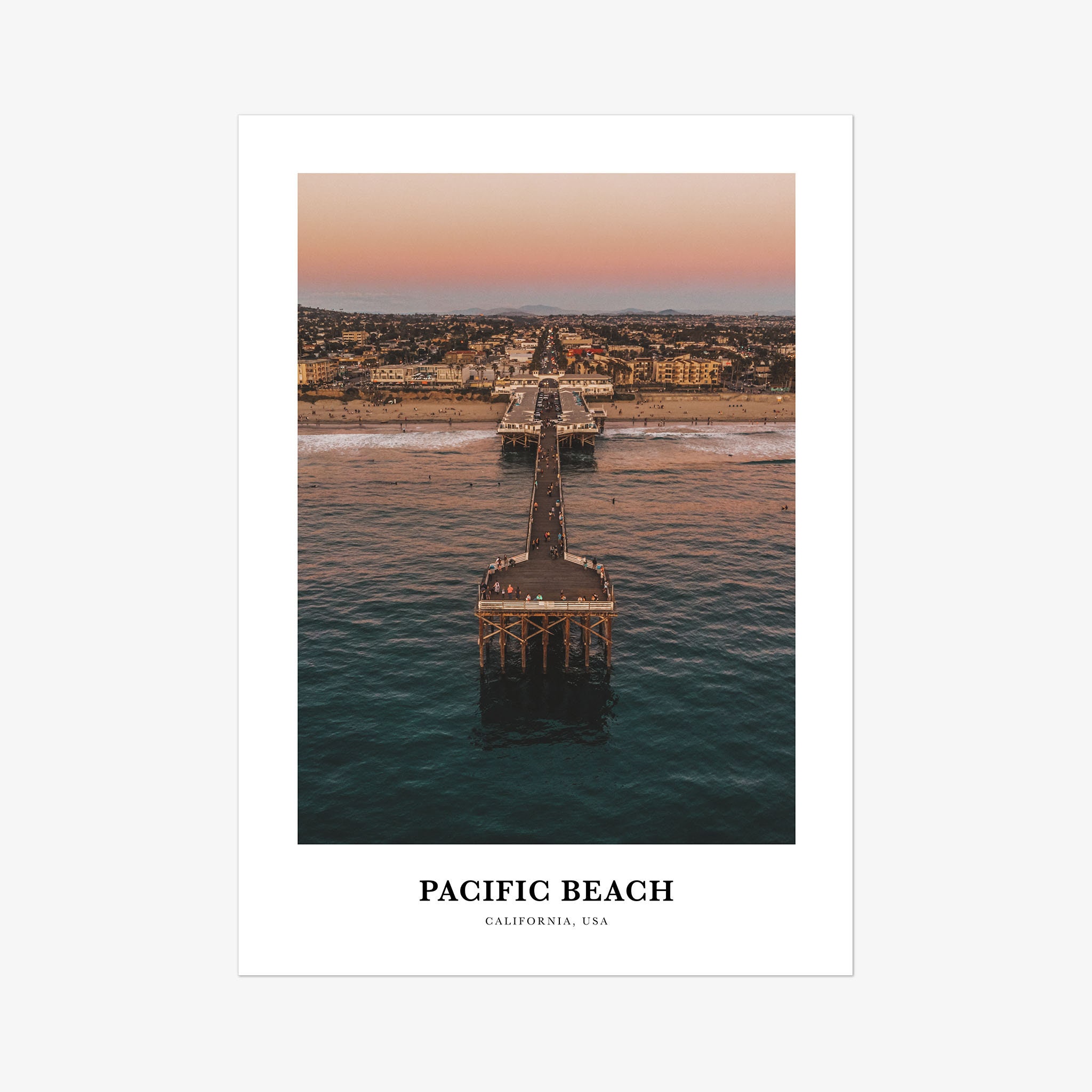 Pacific Beach Print, Pacific Beach Photo Poster, Pacific Beach Travel ...