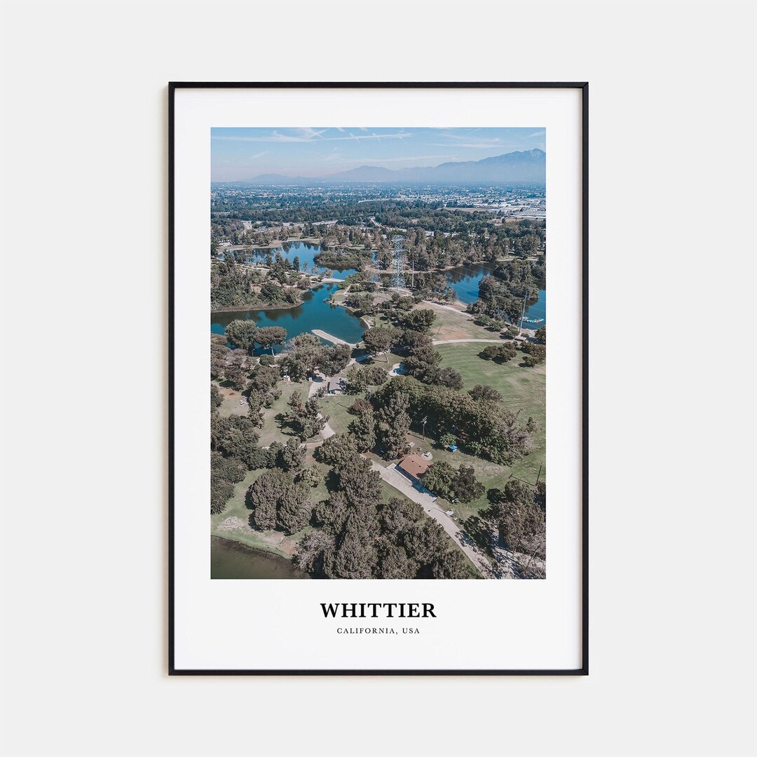 Whittier Print California, Whittier Photo Poster, Whittier Travel Wall ...
