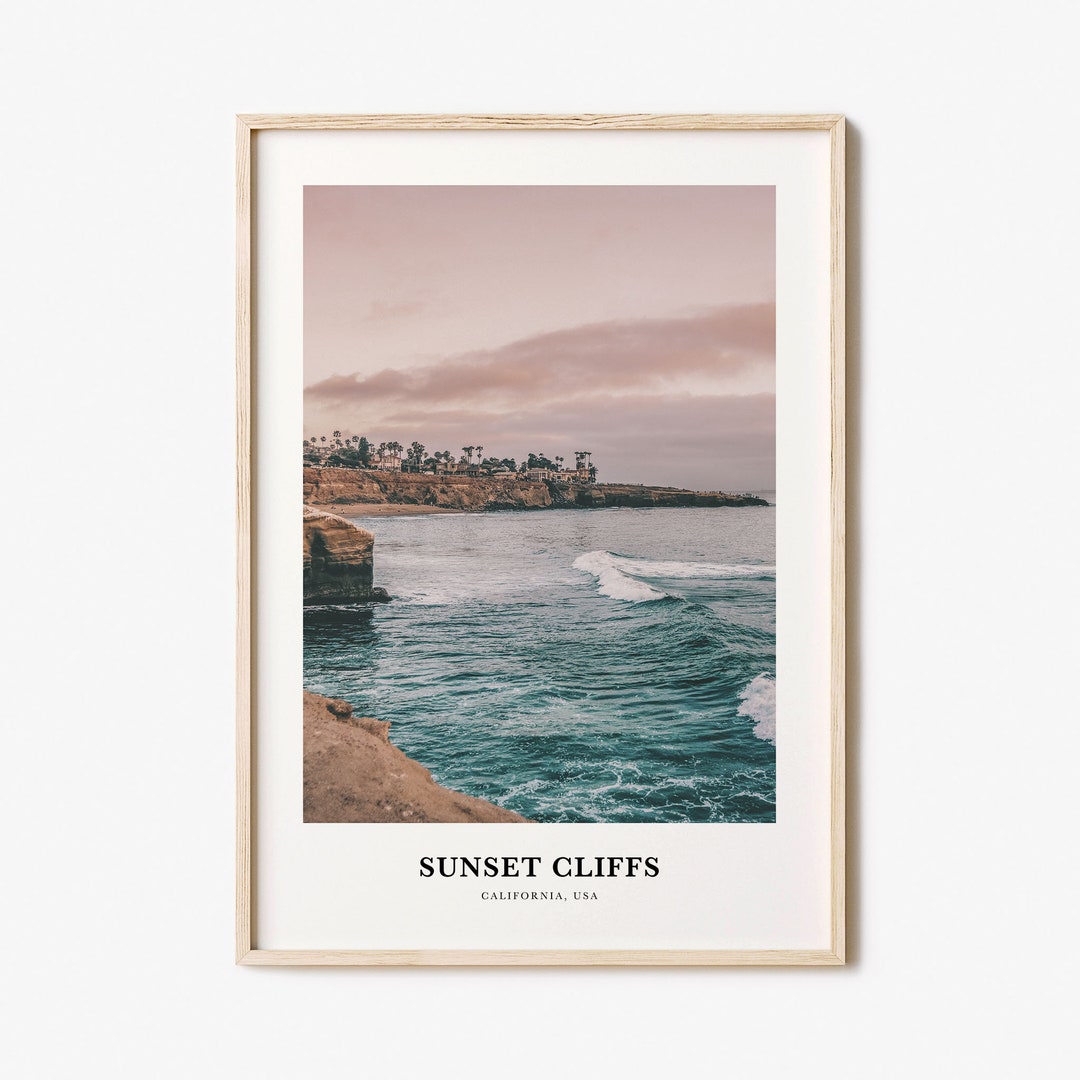 Sunset Cliffs Print, Sunset Cliffs Photo Poster, Sunset Cliffs Travel ...