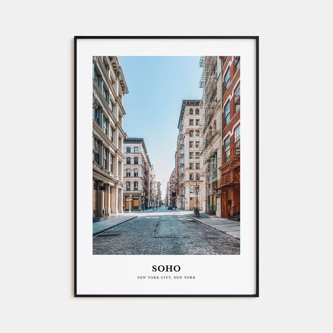 Soho Print New York City, Soho Photo Poster, Soho Travel Wall Art, Soho ...