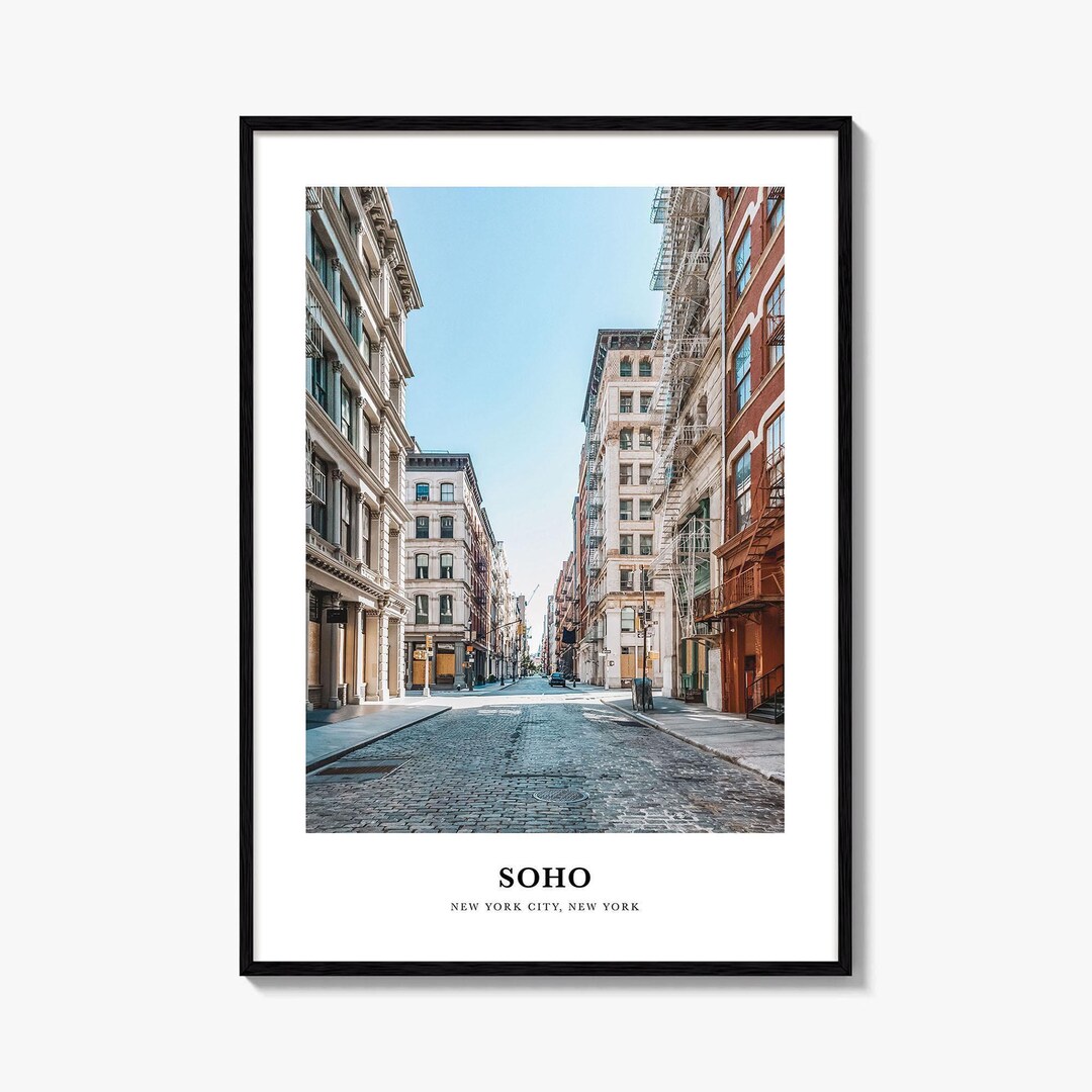 Soho Print New York City, Soho Photo Poster, Soho Travel Wall Art, Soho ...