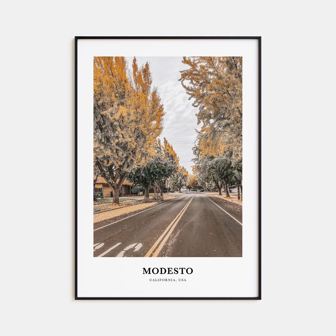 Modesto Print, Modesto Photo Poster, Modesto Travel Wall Art, Modesto ...