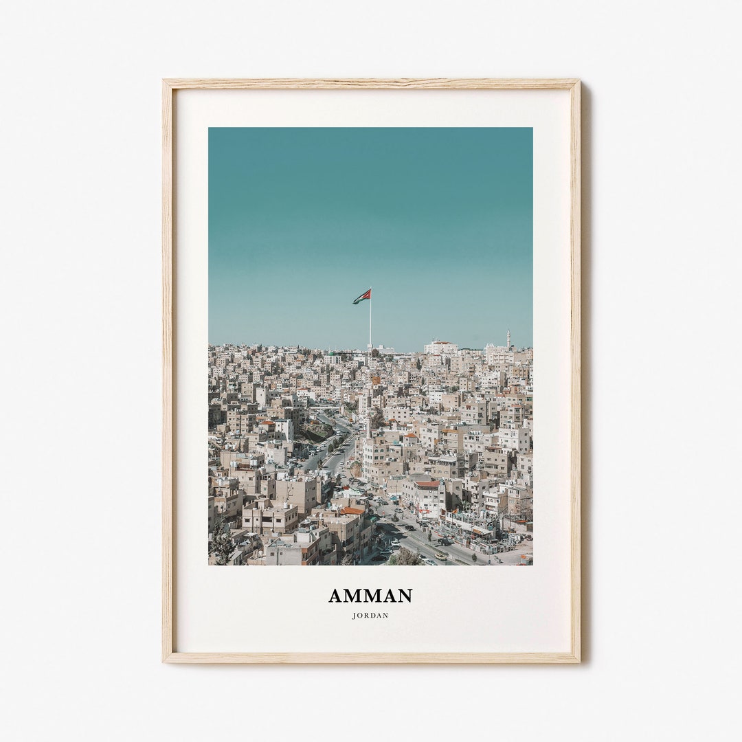 Amman Print, Amman Photo Poster, Amman Travel Wall Art, Amman Map Print ...