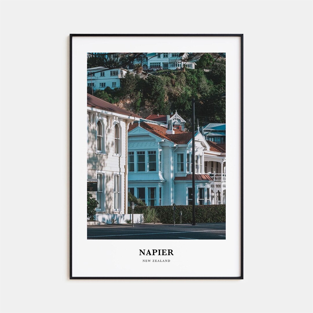 Napier Print, Napier Photo Poster, Napier Travel Wall Art, Napier Map ...