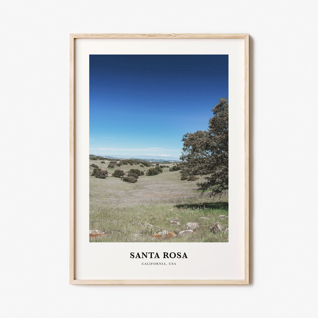 Santa Rosa Print No 2, Santa Rosa Photo Poster, Santa Rosa Travel Wall ...