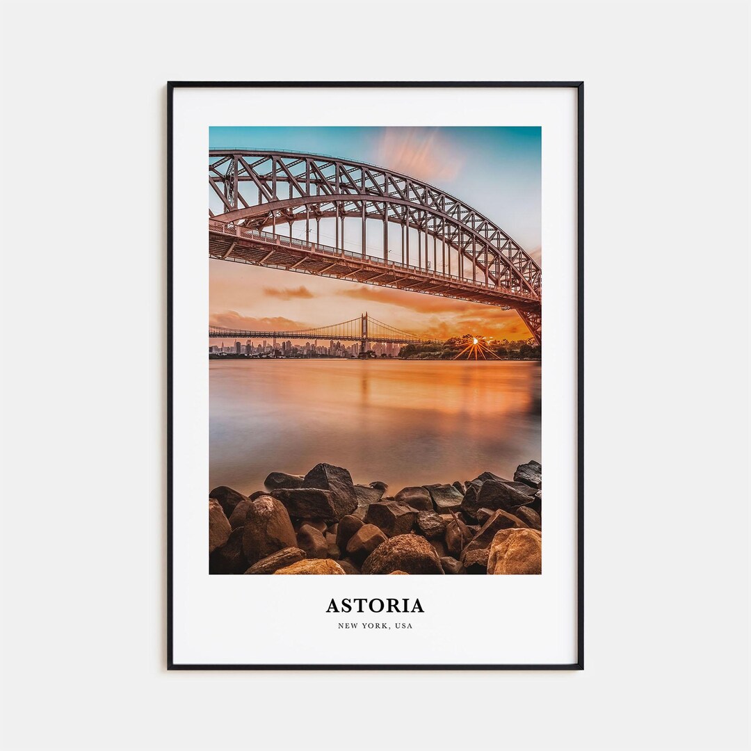 Astoria Print New York, Astoria Foto Poster, Astoria Reise Wandkunst ...