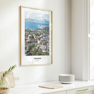 Tromso Print, Tromso Photo Poster, Tromso Travel Wall Art, Tromso Map ...