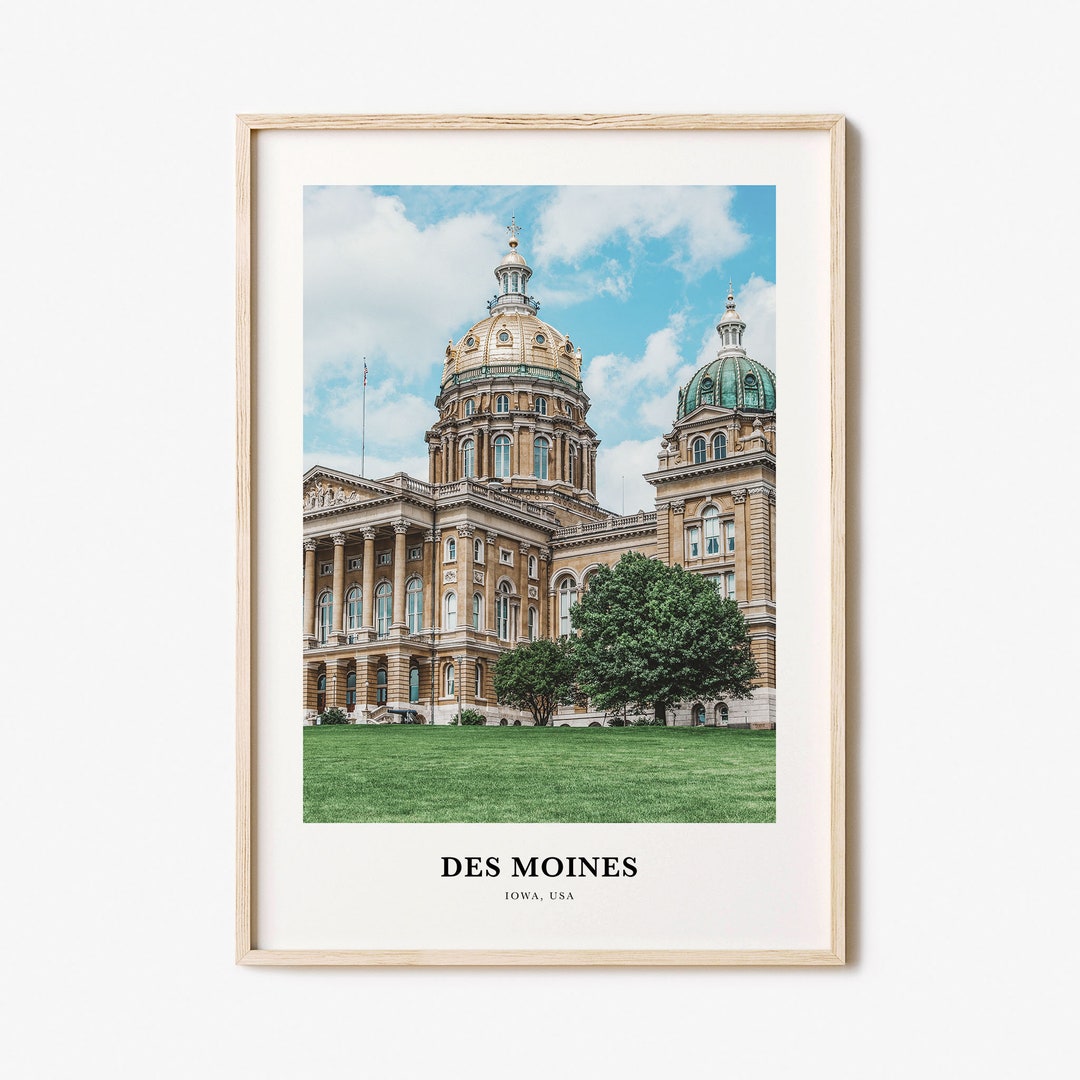 Des Moines Print No 1, Des Moines Photo Poster, Des Moines Travel Wall ...