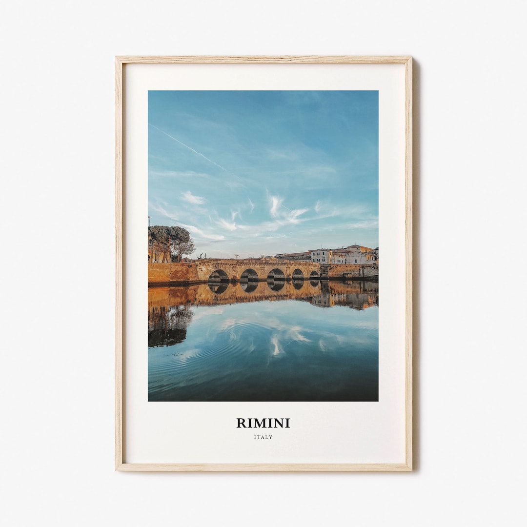 Rimini Print, Rimini Foto Poster, Rimini Reise Wandkunst, Rimini Karte ...