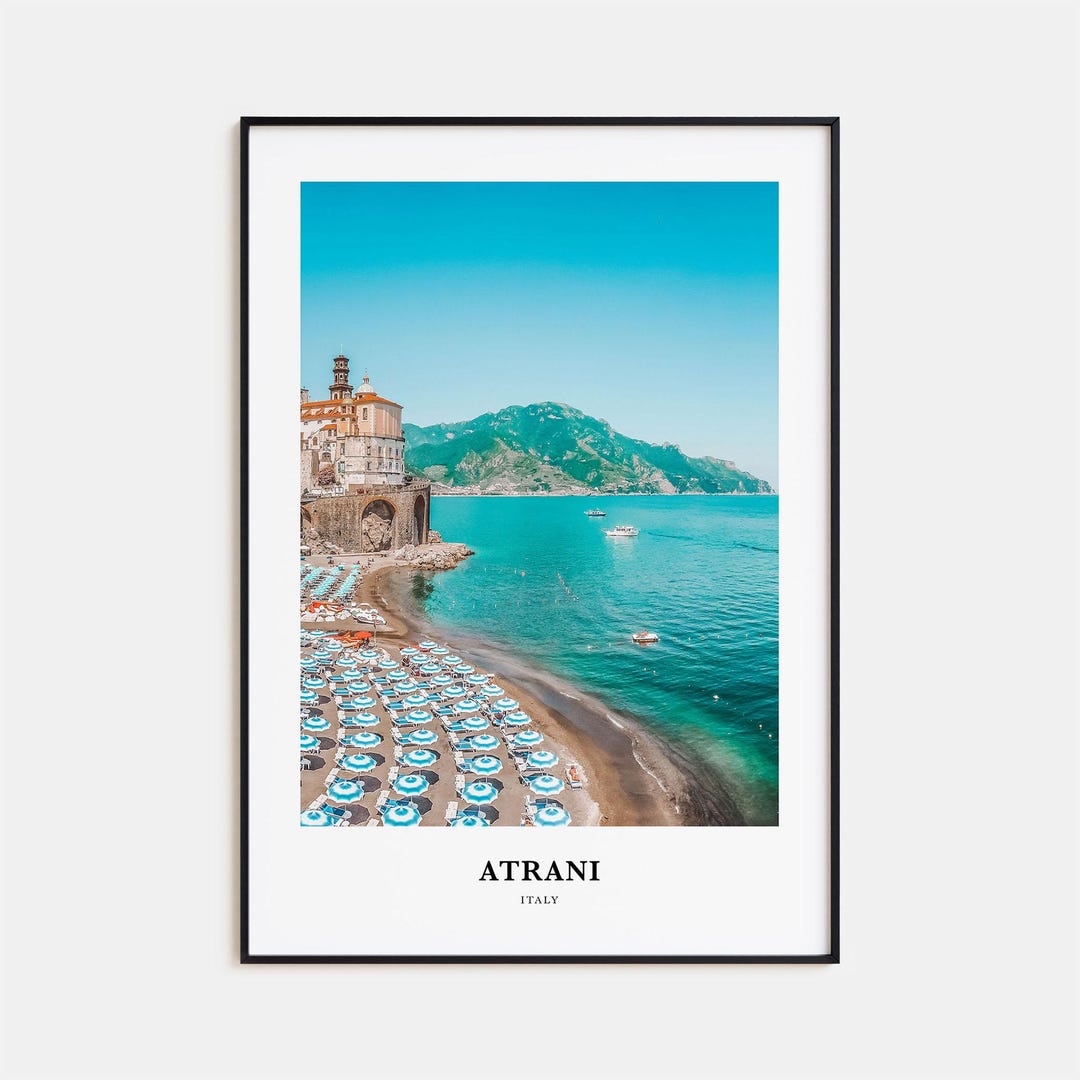 Atrani Print, Atrani Photo Poster, Atrani Travel Wall Art, Atrani Map ...