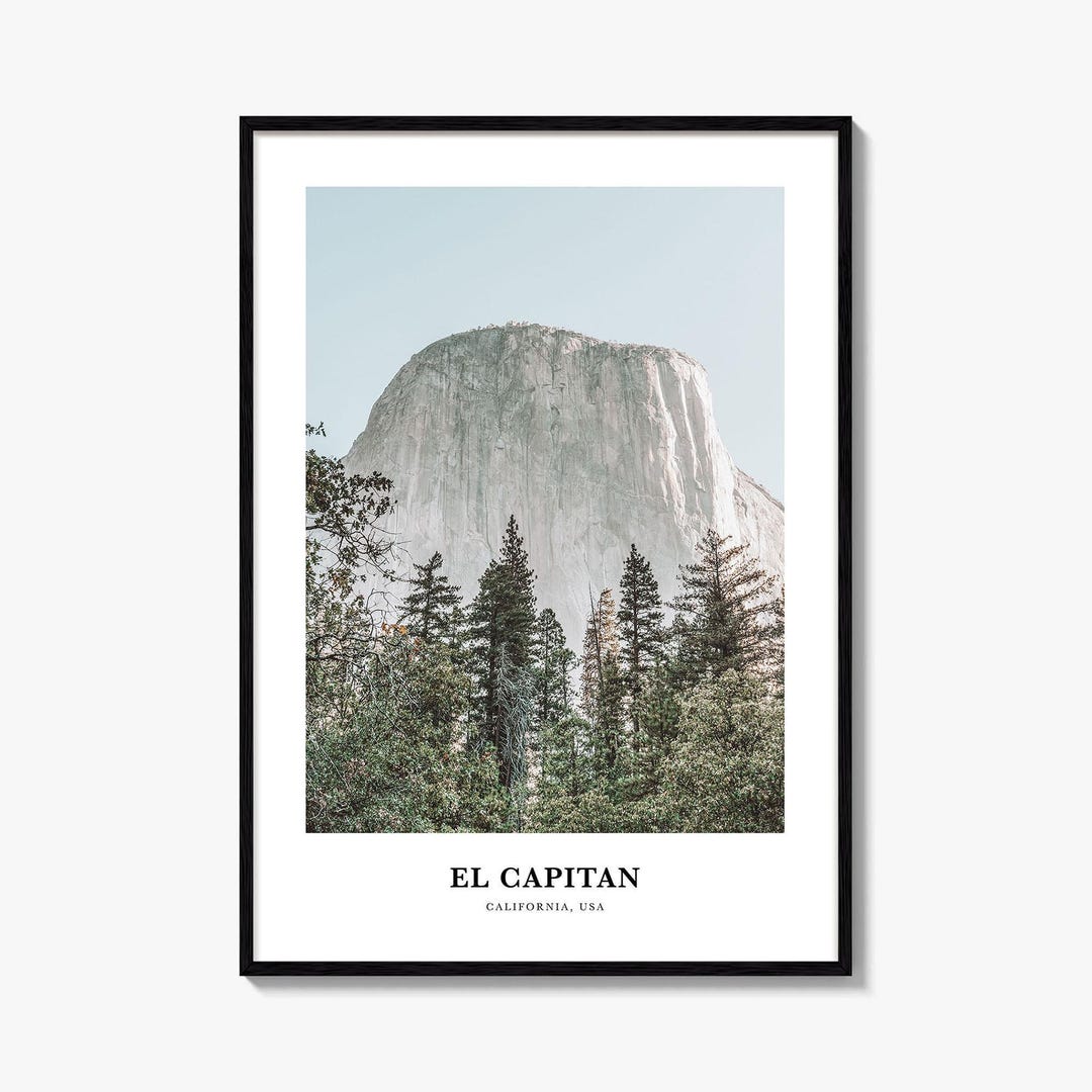El Capitan Print, El Capitan Photo Poster, El Capitan Travel Wall Art ...