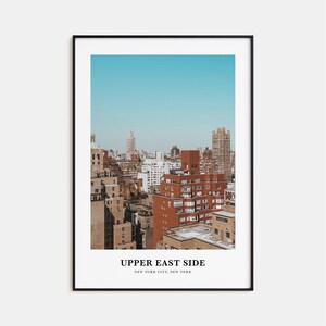 Upper East Side Print, Upper East Side Photo Poster, Upper East Side ...