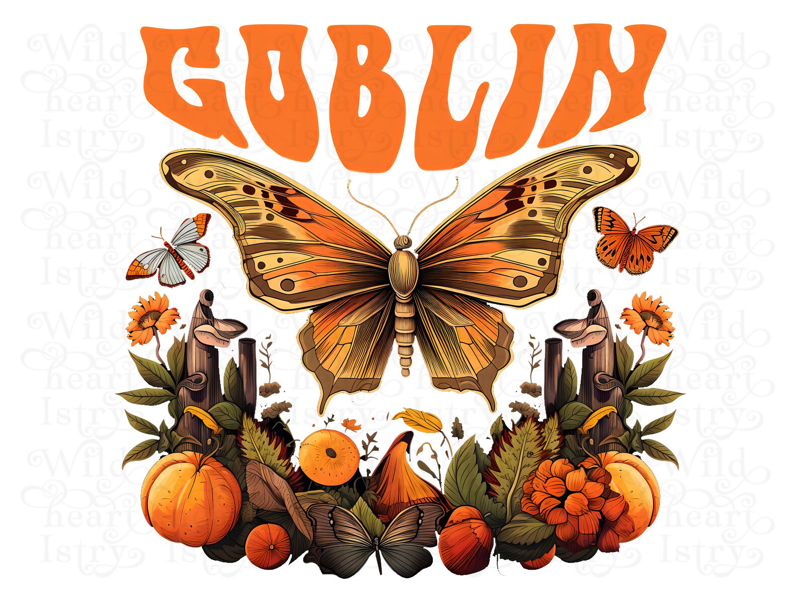Fall Moth PNG: Goblin Cottagecore Graphic (digital Download) - Etsy