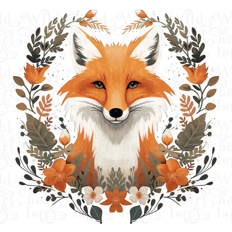 Fox Graphic - Etsy