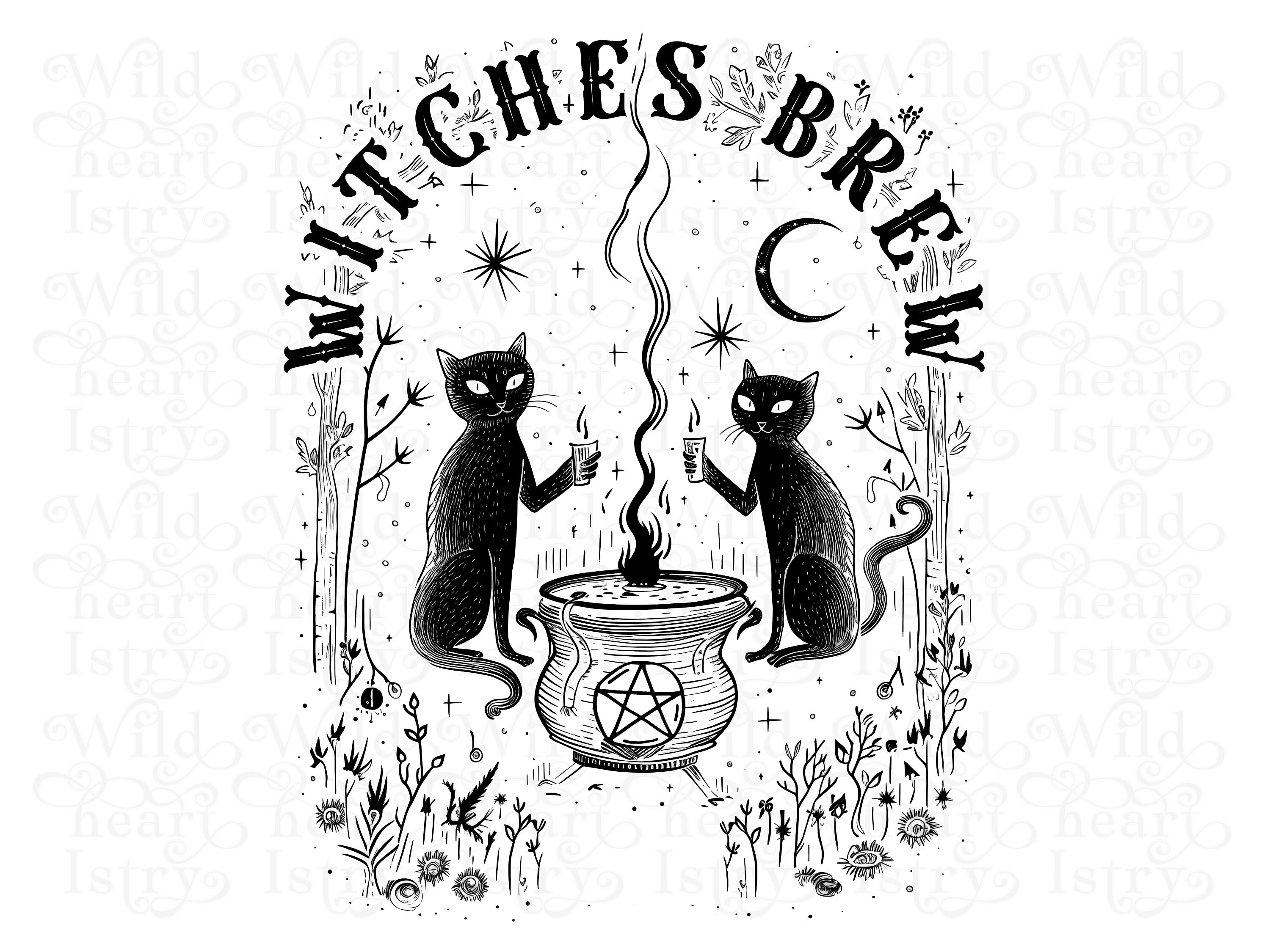 Witches Brew PNG Witchy Digital Download Sublimation Gothic Tshirt ...