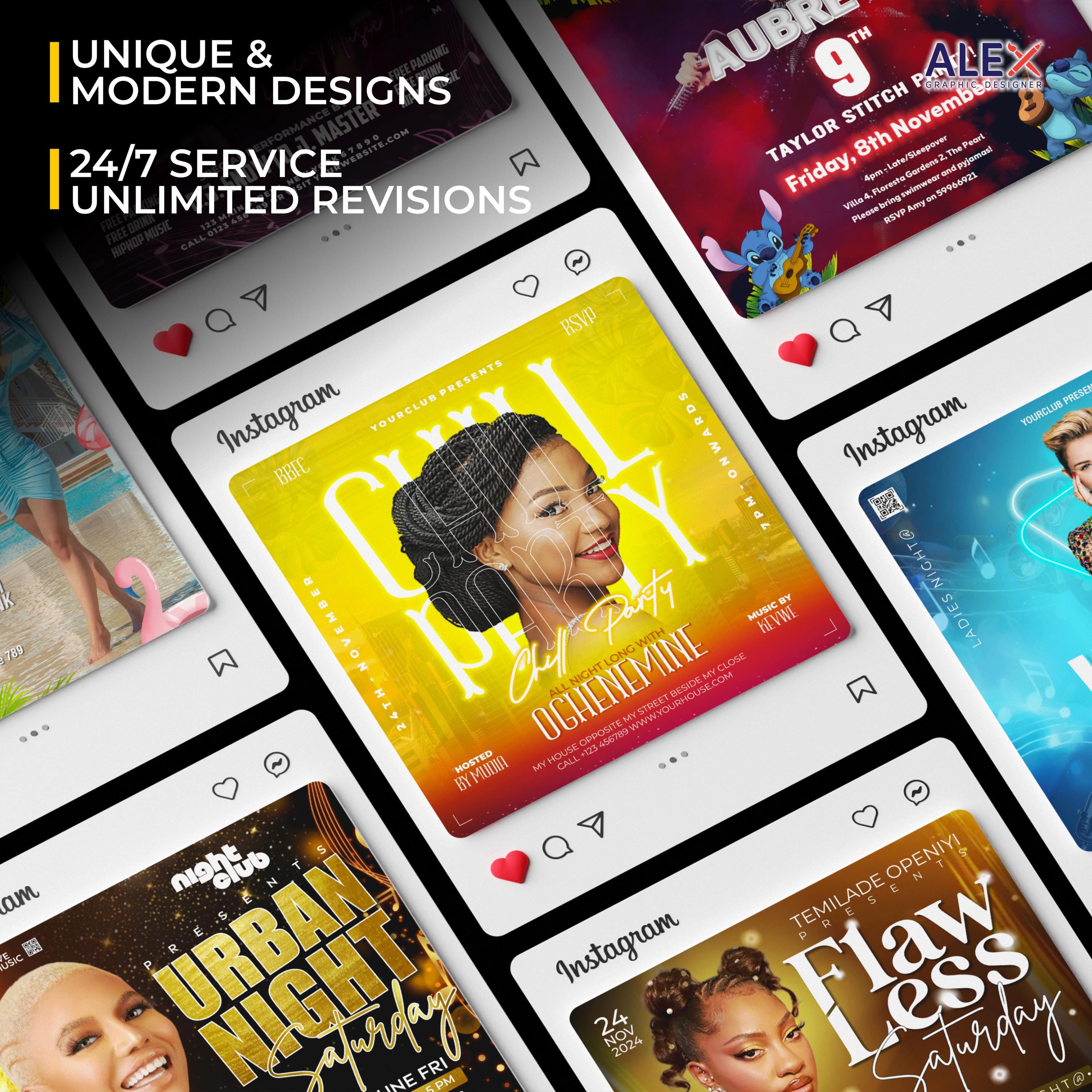 I Can Create Custom Flyers Customized Flyers for Any Event Party Flyer ...