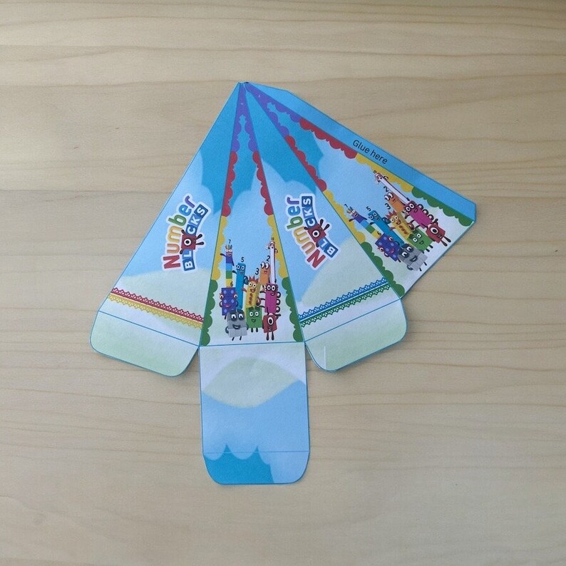 Printable Numberblocks Party Favor Box - Etsy