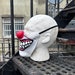 Creepy Killer Clown Latex Half Face Mask Covering Halloween Circus Red ...