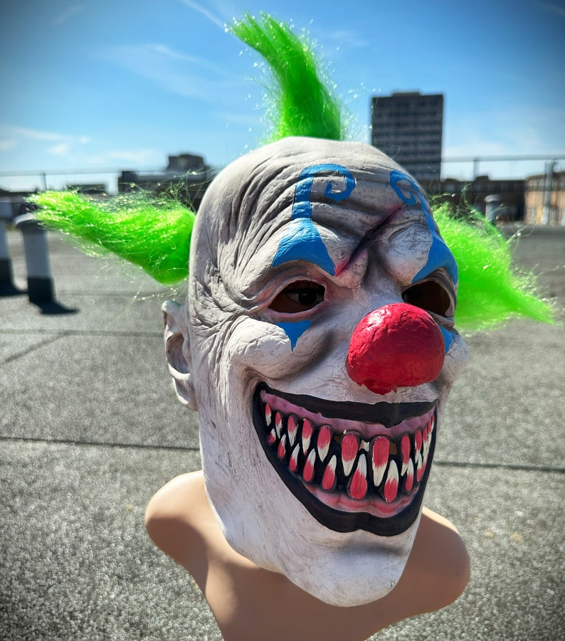 Clown Scary Latex Mask Halloween Fancy Dress Horror Handmade - Etsy