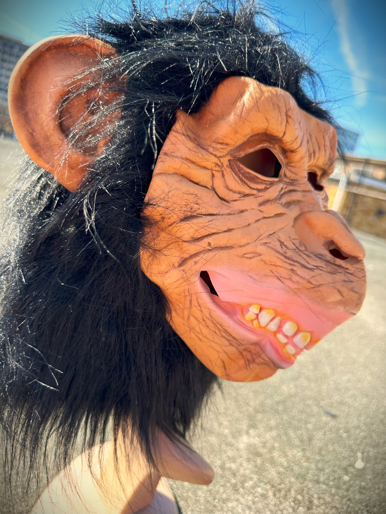 Chimp Gorilla Latex Mask Halloween Handmade Animal Fancy Dress - Etsy
