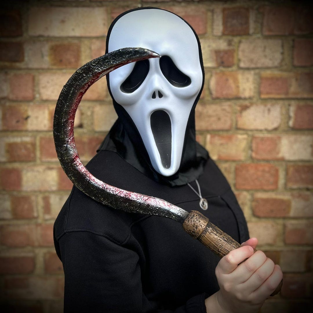 Sickle Knife Prop Weapon Hard Foam PU Handmade Cosplay Weapon Halloween ...