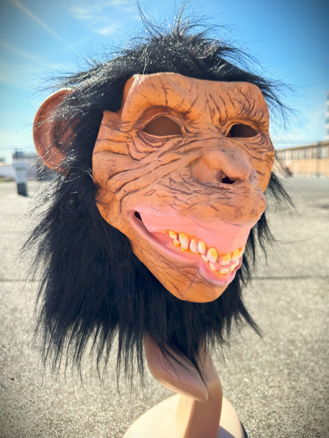 Chimp Gorilla Latex Mask Halloween Handmade Animal Fancy Dress - Etsy