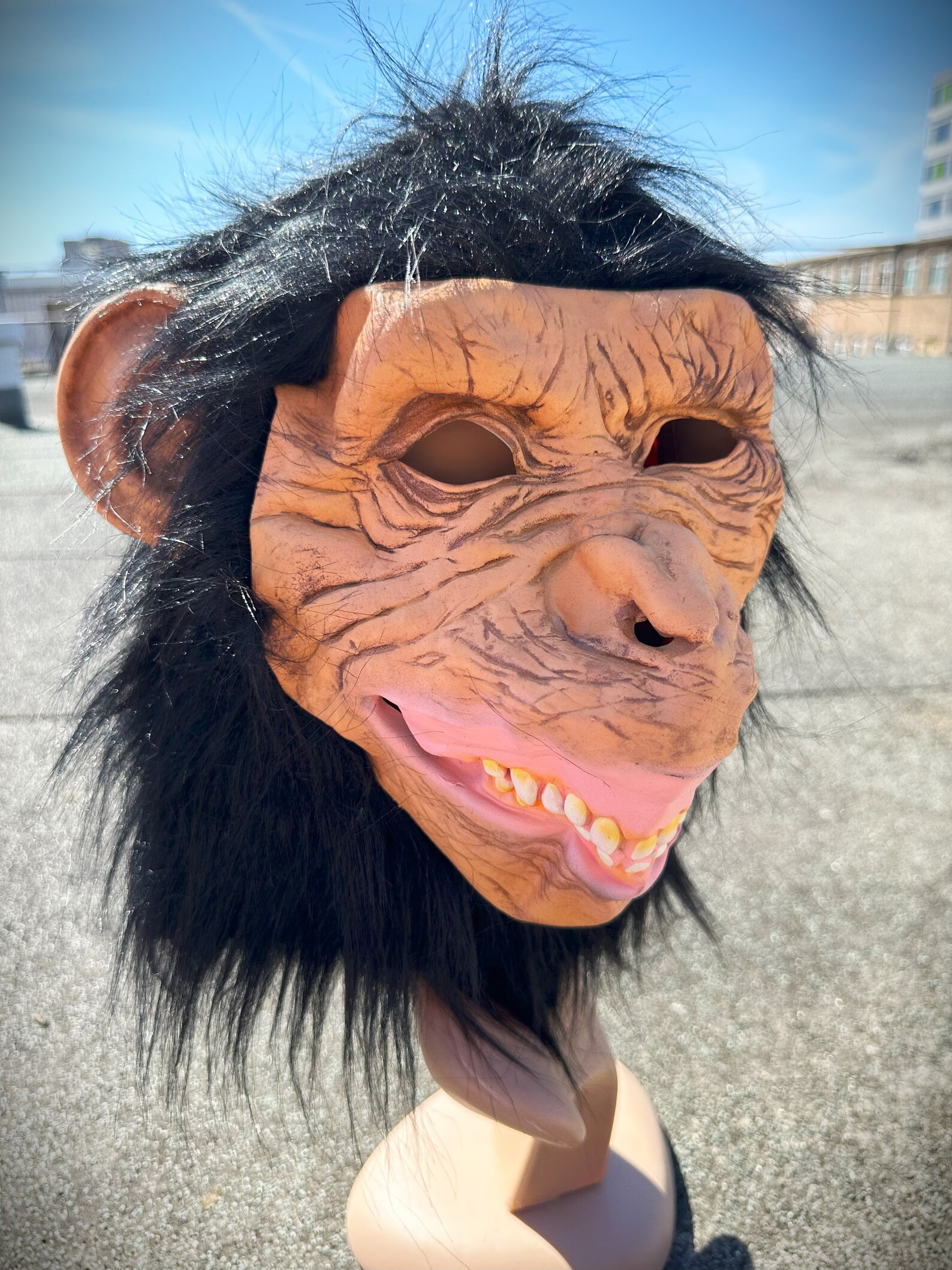 Chimp Gorilla Latex Mask Halloween Handmade Animal Fancy Dress - Etsy