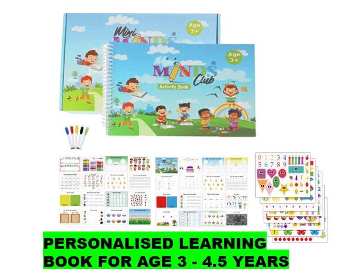 Toddler Busy Book With Educational Activities for Ages 3 4.5 Years ...