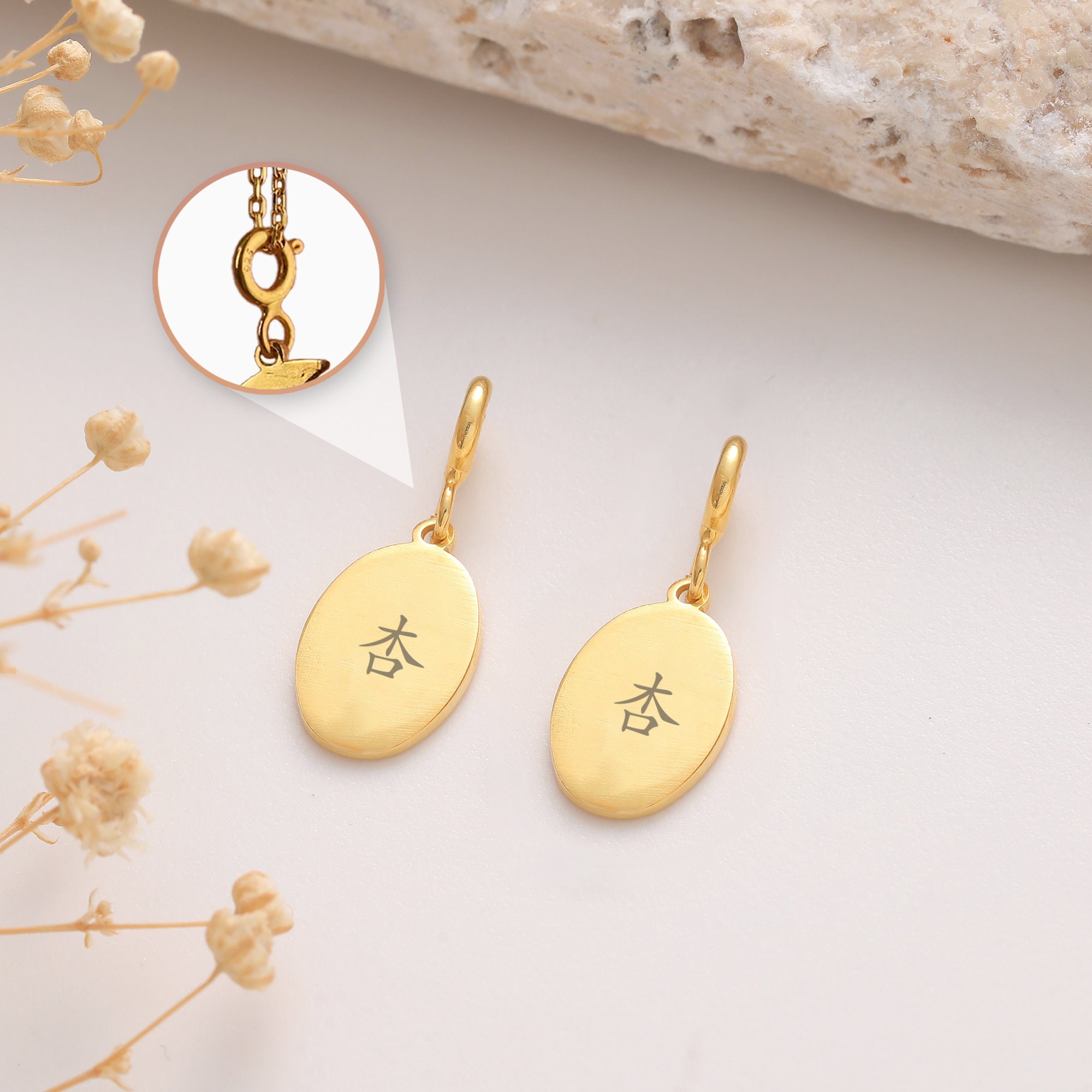 Kanji Name Necklace Charm, Katakana Charm, Hiragana Charm, Japanese ...