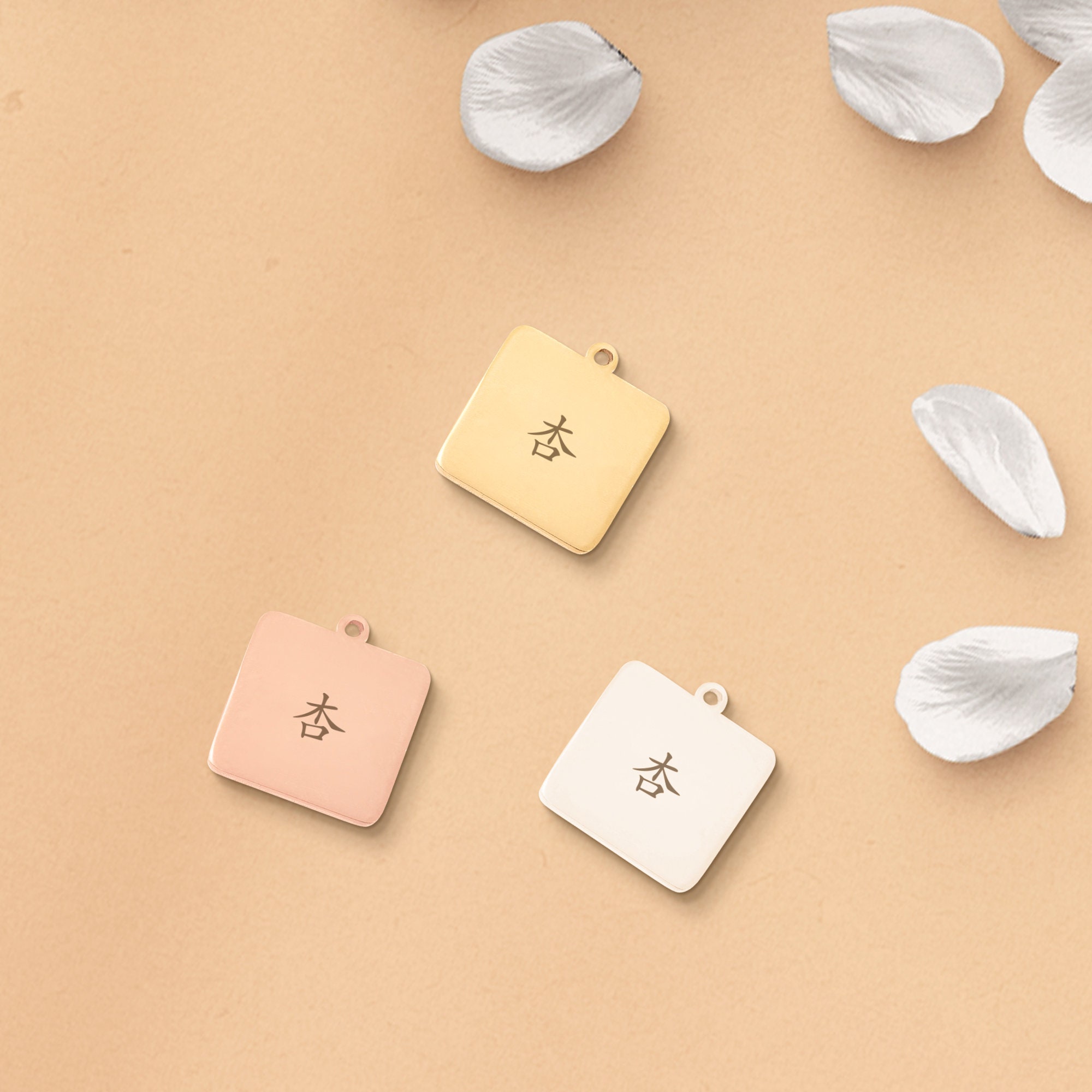 Japanese Name Necklace Charm, Katakana Charm, Hiragana Charm, Kanji ...