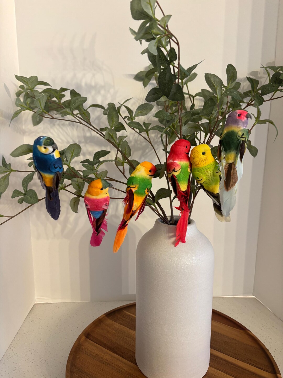Tropical Bird Floral Clips – Set of 6 Colorful Birds for Wreaths ...